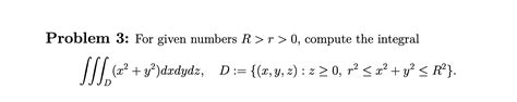 Solved Problem For Given Numbers R R Compute The Chegg