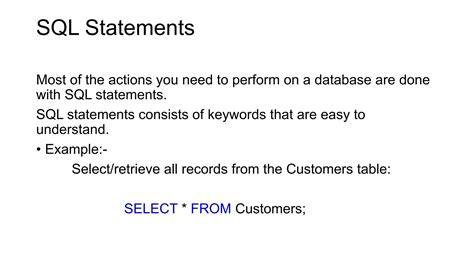 Sql Syntaxpptx Databases Computer Software And Applications