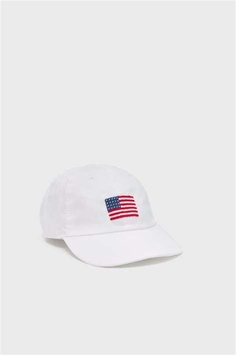 White American Flag Performance Needlepoint Hat Smathers And Branson