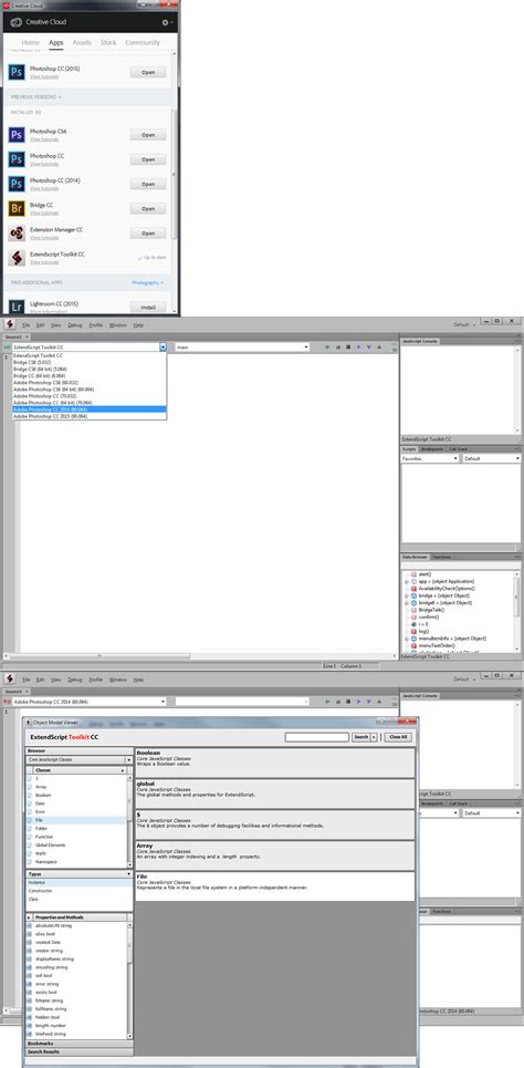 where did the photoshop cc object model info go adobe community