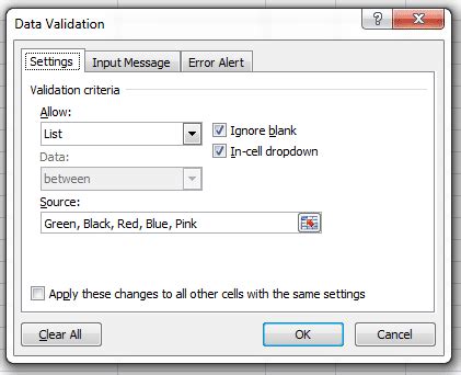 How To Create Excel Dropdown List