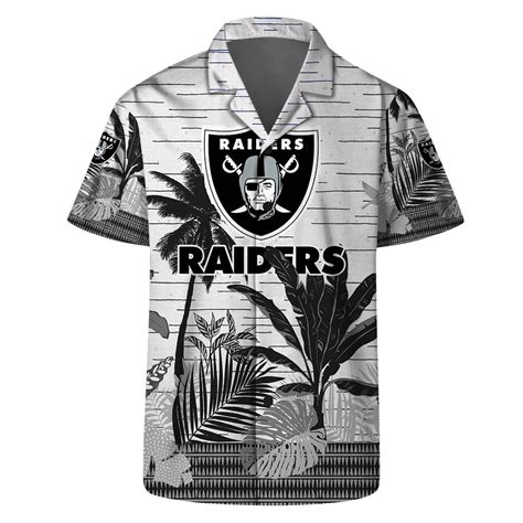 Las Vegas Raiders Team Logo Pattern Aloha Colorful Retro Hawaiian Set