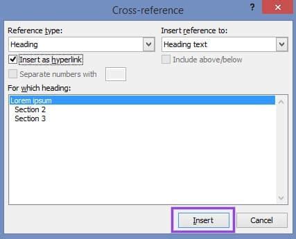 Creating Cross References In Word How To Do It And Why Technipages