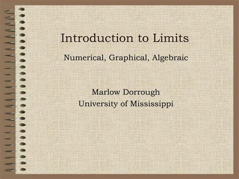 Ppt Introduction To Limits Powerpoint Presentation Free Download Id822808