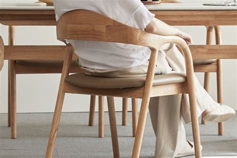 까르엠가구 단독 모노 원목 암체어 팔걸이 식탁의자 위시버킷