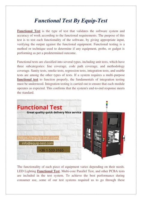 Ppt Functional Test Powerpoint Presentation Free Download Id12618135