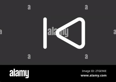 Animated Skip White Line Ui Icon Multimedia Player Control Seamless