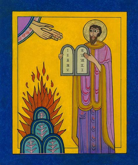 Moses And Ten Commandments Painting By Jack Pachuta Fine Art America