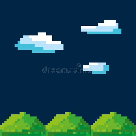game scene pixelated background stock illustrations 534 game scene
