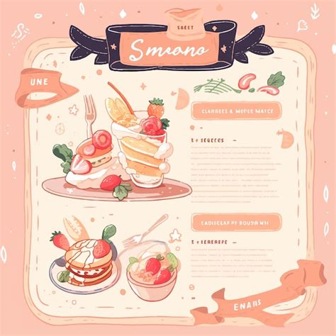 Premium Photo Diverse Restaurant Menu Template