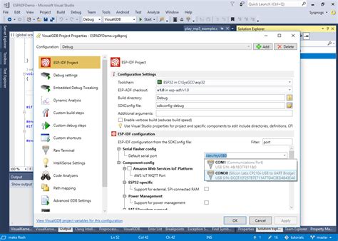 Creating ESP ADF Projects With Visual Studio VisualGDB Tutorials