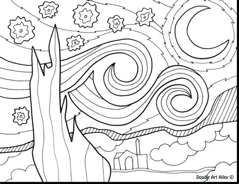 Night Sky Coloring Page At Free Printable Colorings