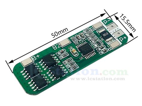6a 3 Series 18650 Lithium Battery Protection Board 10 8v 11 1v 12v 12 6v Overcharge Overcurrent