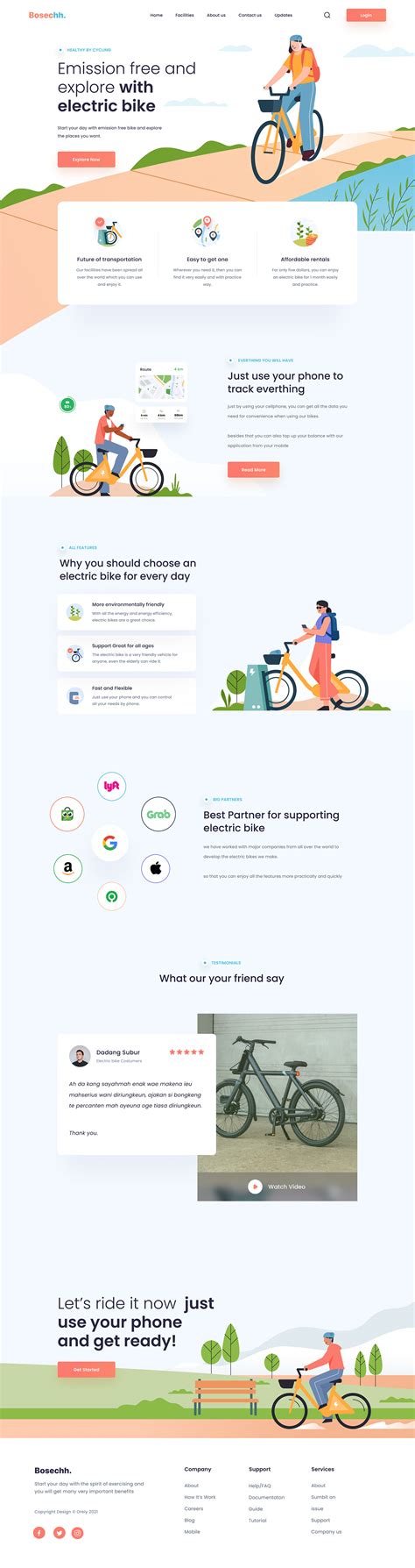 Bike Landing Page On Behance