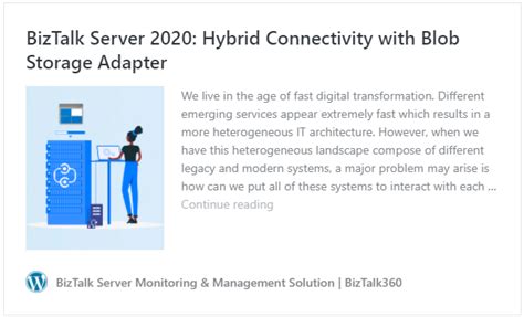 Biztalk Server 2020 Hybrid Connectivity With Blob Storage Adapter Whitepaper Sandro Pereira