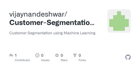 Github Vijaynandeshwarcustomer Segmentation Using Machine Learning