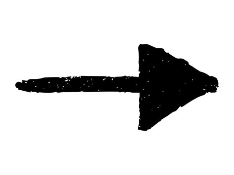 Hand Drawn Ink Arrow Illustration In Sketch Style Business Doodle