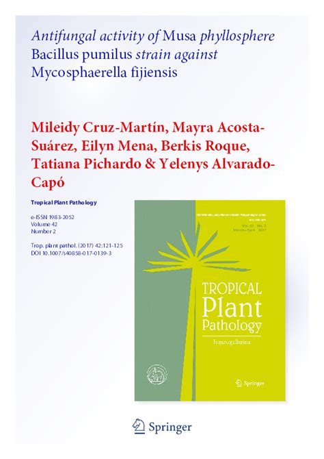 Pdf Phytoanticipins From Banana Musa Acuminata Cv Grande Naine