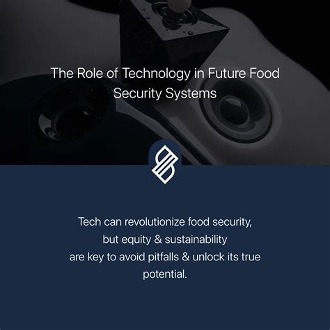 The Role Of Technology In Future Food Security Systems → Scenario