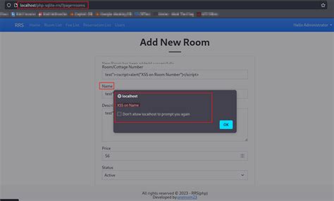 cve 2023 43458 stored cross site scripting xss samarth dad