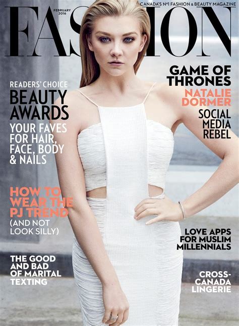 Fashion Magazine February 2016 Cover Natalie Dormer Fashion Magazine