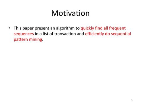 Ppt Sequential Pattern Mining Using A Bitmap Representation
