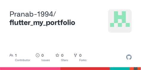 Github Pranab 1994fluttermyportfolio