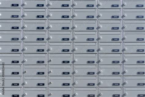 Mail Boxes Numbers Stock Foto Adobe Stock