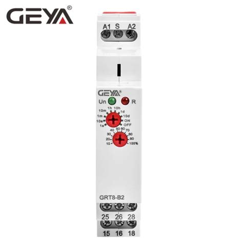 Geya Grt8 B2 Ac Dc12v~240v Electronic Time Relay 16a Ac Dc 12v 240v Din Rail Time Delay Relay