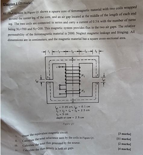 Solved Question 1 20 ﻿marks A ﻿the System In Figure Q1