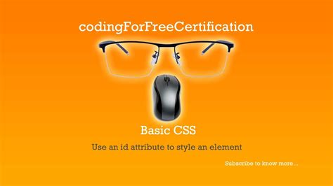 Basic Css Use An Id Attribute To Style An Element Freecodecamp 15