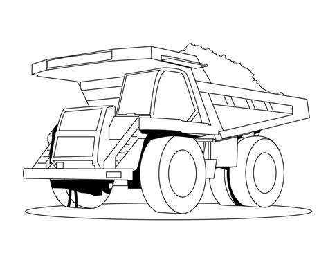 Truck Printable Coloring Pages