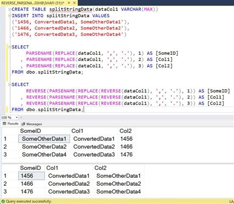 Convert Delimited Data Into Columns In Sql Server Big Data And Sql
