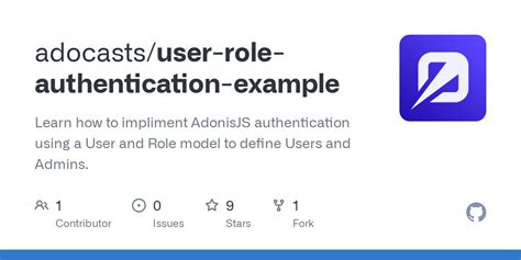 github adocasts user role authentication example learn how to