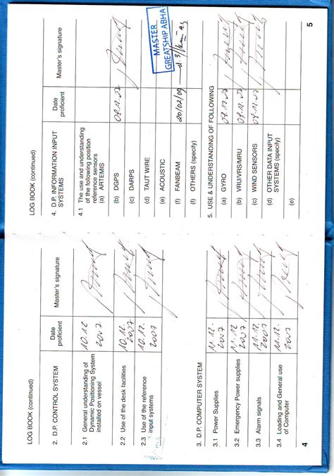 Private Document Jrc Dp Log Book 4