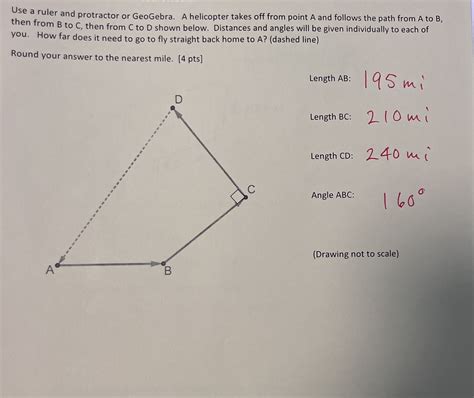 Solved Use A Ruler And Protractor Or GeoGebra A Helicopter Chegg