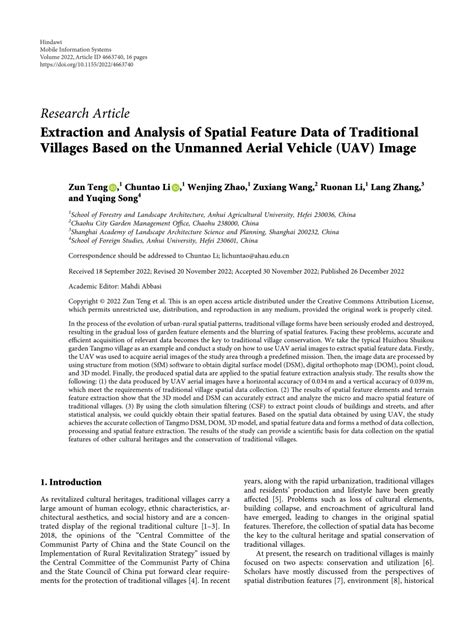 PDF Extraction And Analysis Of Spatial Feature Data Of Traditional Villages Based On The