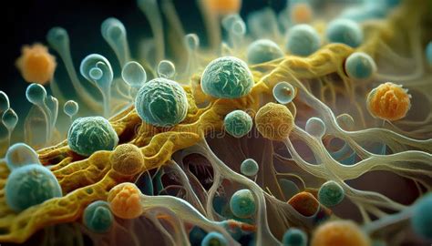 Vibrant Lab Illustration Showcasing Intricate Cellular Stock Image Image Of Colors Biology