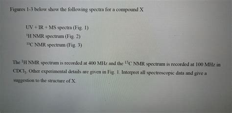 Solved Determine The Structure From The Following Spectral Chegg
