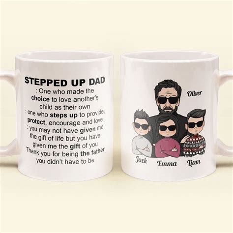 Step Dad Definition Personalized Mug Birthday Christmas T For