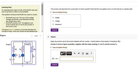 SOLVED Learning Coal To Understand The Origins Both Of Kirchhoff S Rules And Use Them Solve