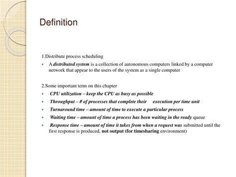 Ppt Distributed Process Scheduling Summery Powerpoint Presentation Free Download Id1340463