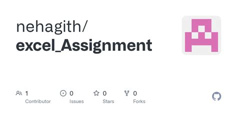 Github Nehagithexcelassignment