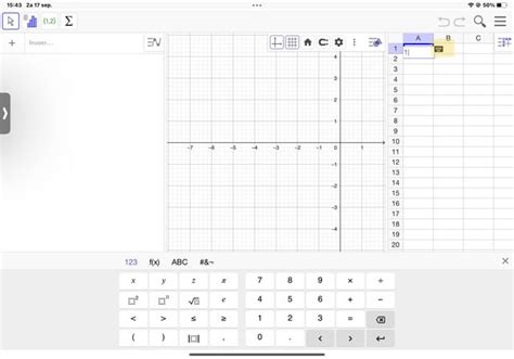 filling in cells in spreadsheet r geogebra