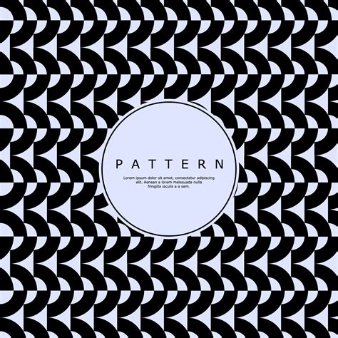 Line Circle Abstract Pattern Design Decorative Zig Zag Round Pattern