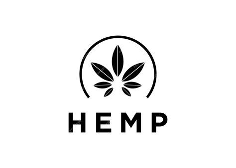 Premium Vector Hemp Logo Design Vector Illustration