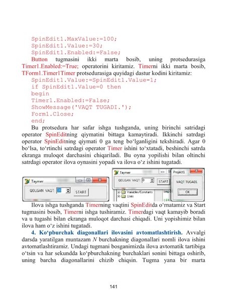 Informatika Va Axborot Texnologiyalari 10 Sinf Dustmurod Jomurodov Sahifa 141 Pdf Onlayn