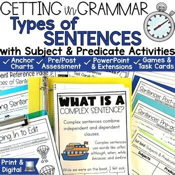 Results For Complex Sentence Anchor Chart TPT