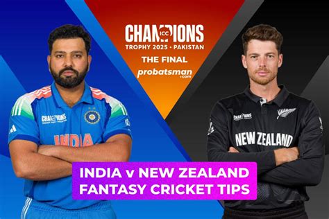 IND vs NZ Dream11 Prediction, Fantasy Cricket Tips, Playing XI, Pitch ...