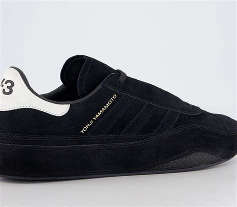 Adidas Y 3 Y3 Gazelle Trainers Black Core White Mens Premium Sneakers